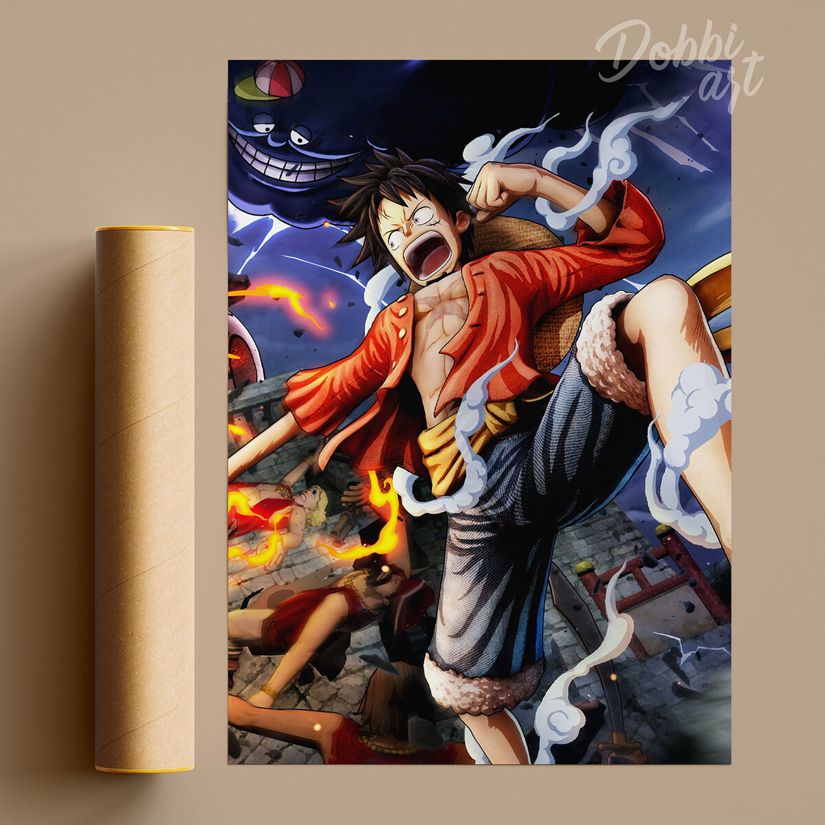 Постер Ван Пис 30х40 см без рамы/ Аниме Манга One Piece Луффи