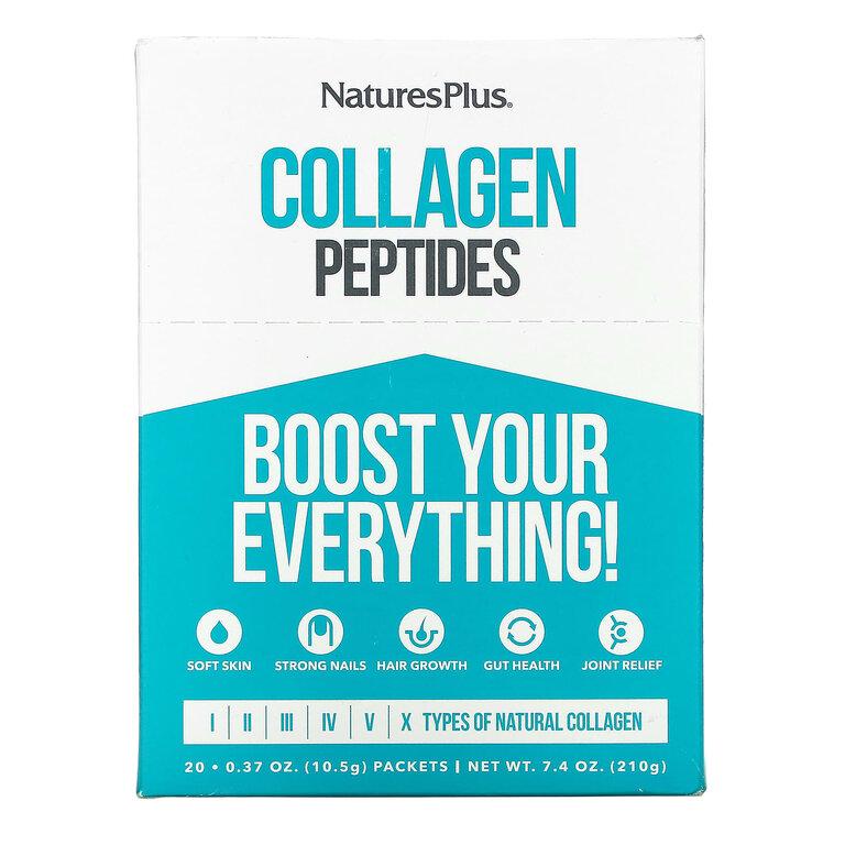 Natures Plus Collagen Peptides (Пептиды коллагена) 20 пакетиков по 10,5 гр (NaturesPlus)