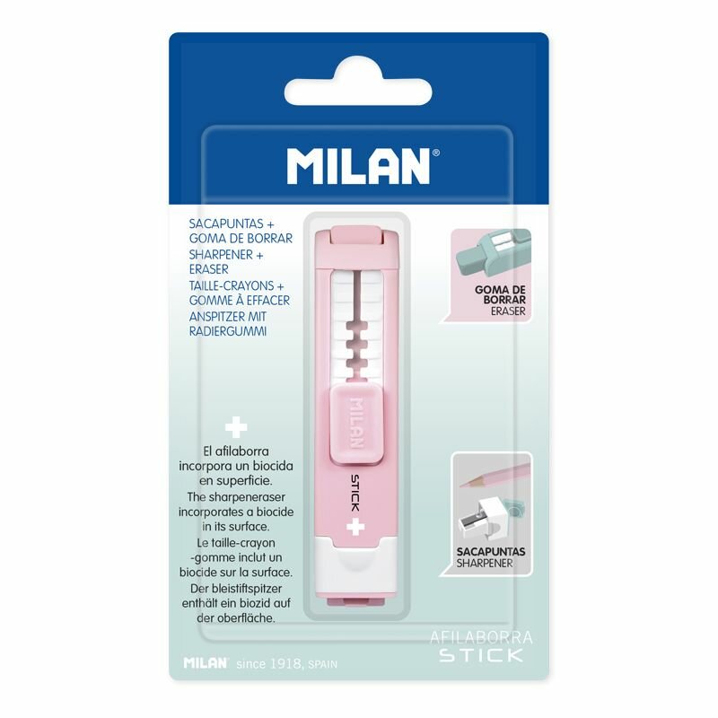 MILAN набор: ластик с точилкой для карандашей STICK + серия Edition, BYM10141IBGP