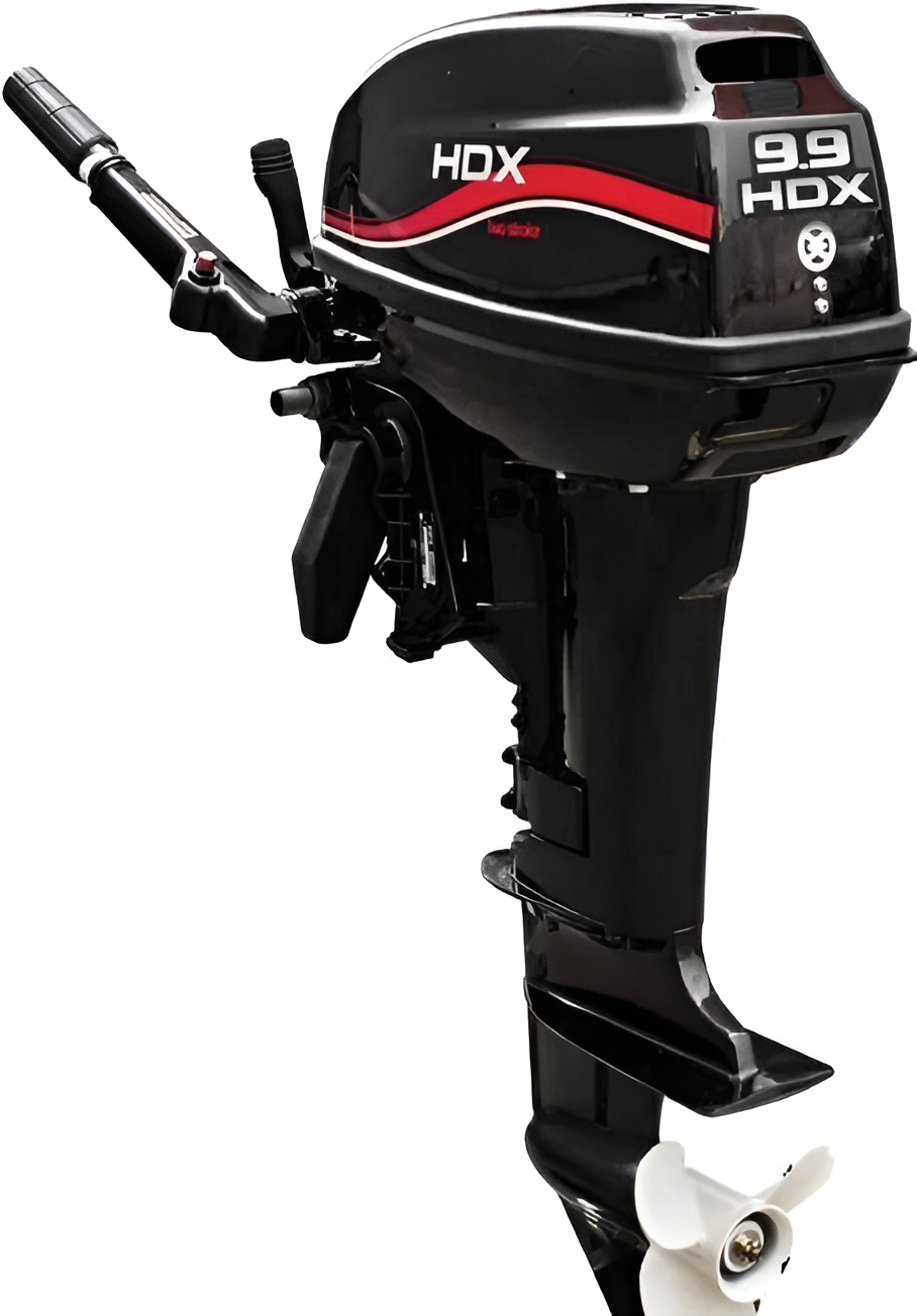Мотор лодочный HDX R Series T 9.9 BMS, двухтактный, мощность 9,9 л. с, охлаждение