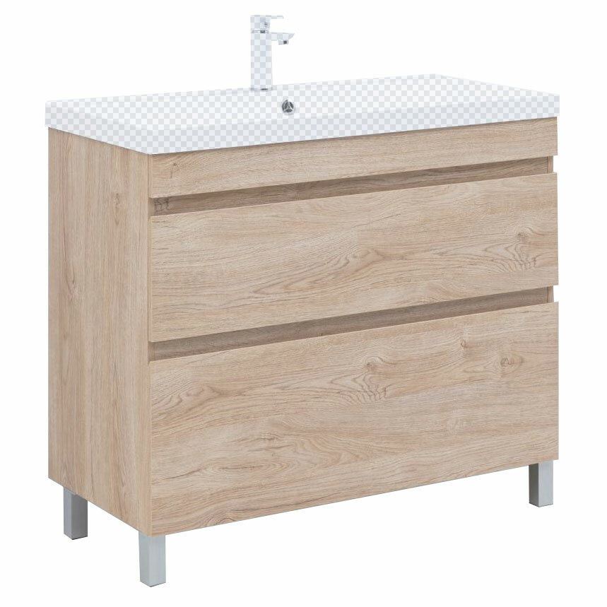 Тумба под раковину Aquanet Нота New 90 344146 дуб светлый