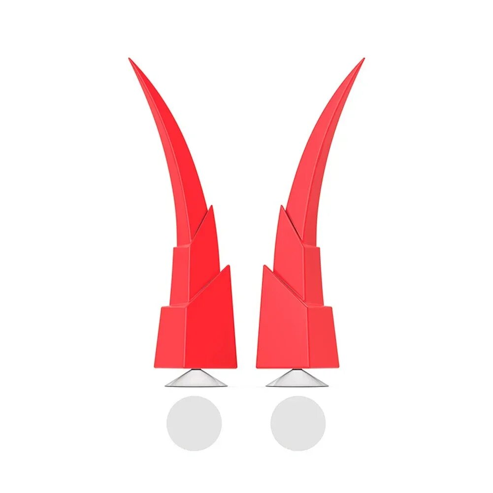 2 шт. мотоциклетный шлем с рогами дьявола, длинный бычий рог, украшение для Красный, Красный