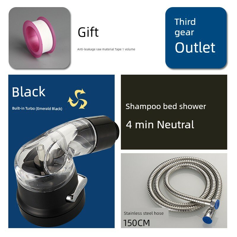 Душевая лейка для парикмахерских, барбершопов и салонов красоты, турбонаддувная мини-насадка, детская душевая лейка,