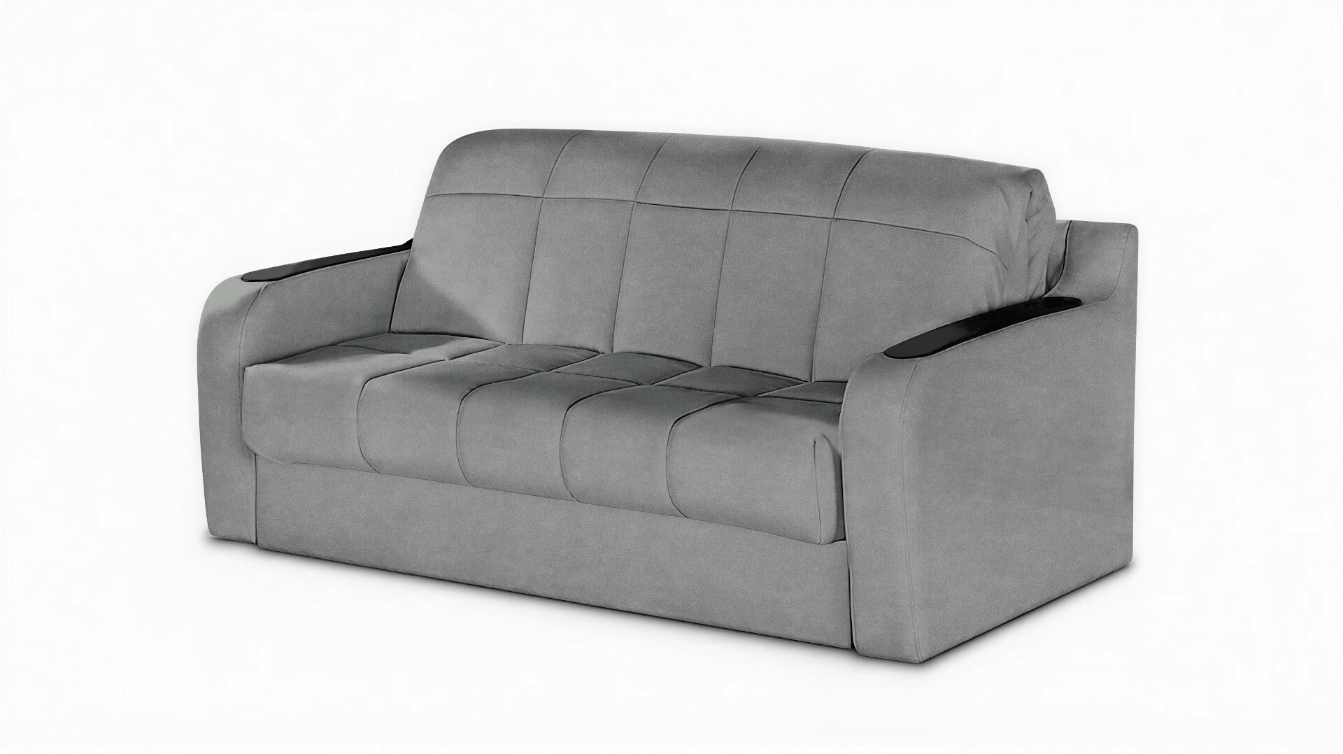 Диван Глория Лайт Velutto 52 NEW 154x105x88 см, серый Велютто, аккордеон GOODFORM