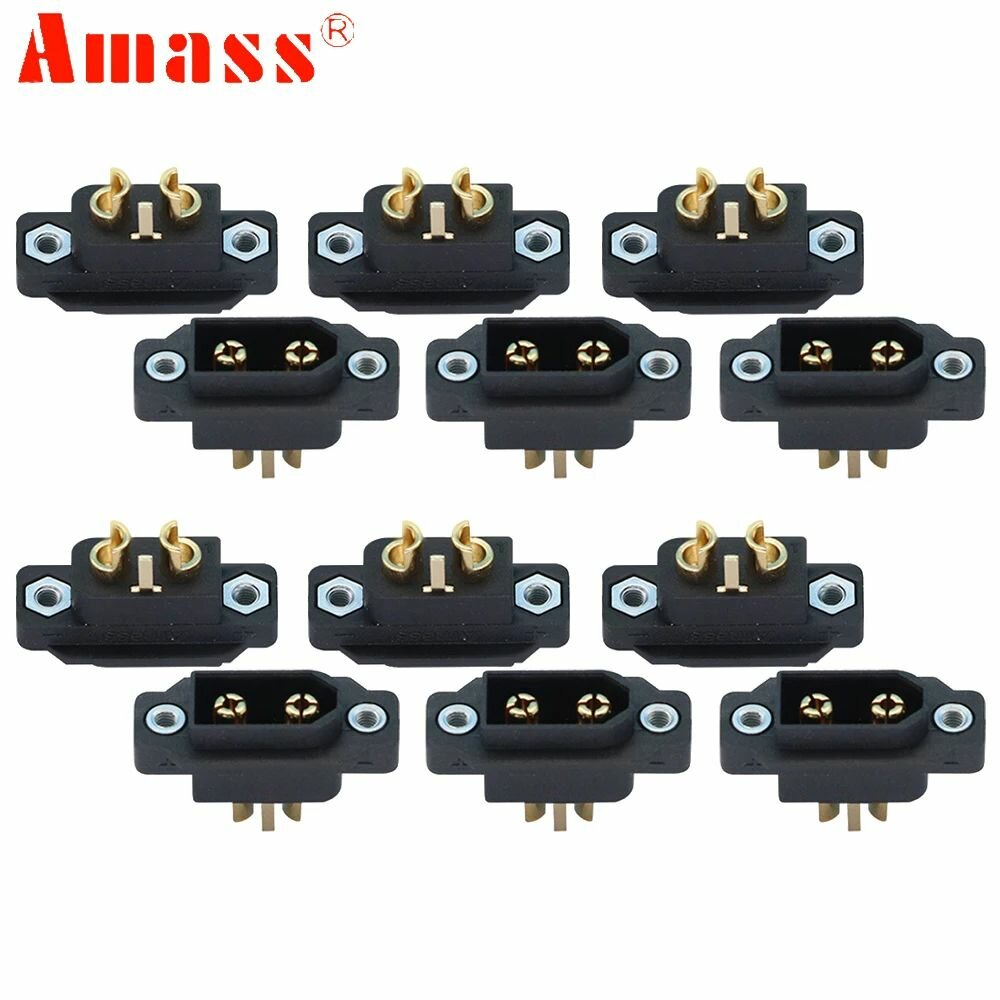 XT60IE-M , штекерный разъем Amass DC500V 35A / 3 штуки