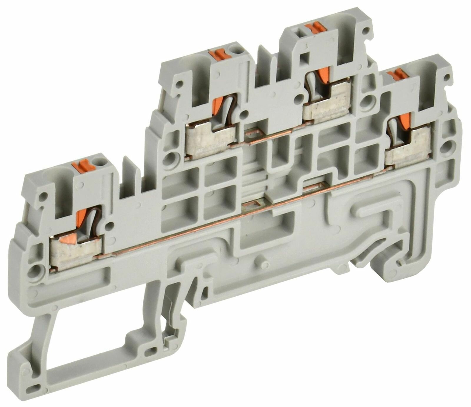 Клемма IEK пружинная Push-in CP-ML 2 уровня, 1,5 мм2 серая, Armafix