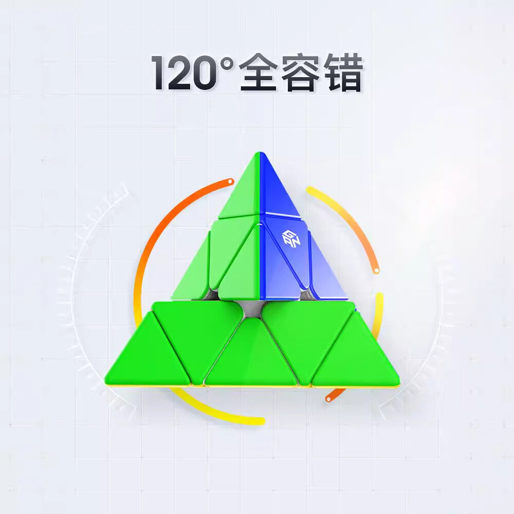 GAN Магнитная пирамида Кубик Рубика GAN Треугольник Honeycomb Contact 64 г Легкий магнитный позиционирующий кубик