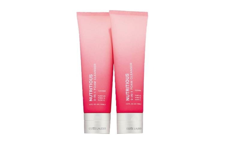Унисекс ESTEE LAUDER Nutritious 2-in-1 Foam Cleanser, 125ml*2