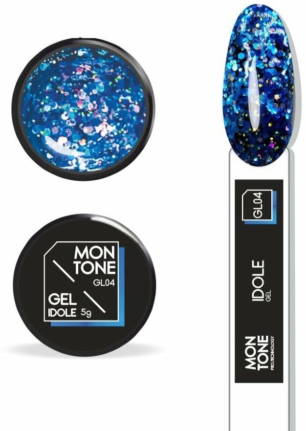 Montone Gel Idole Глиттер Гель GL04 5гр