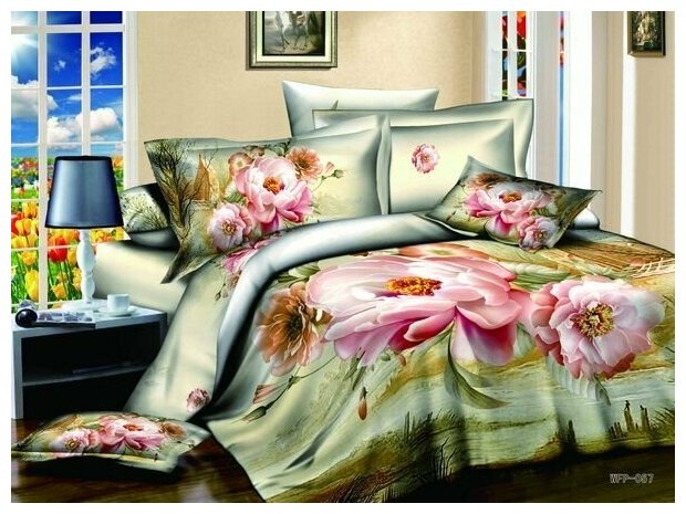 SSPD-002 КПБ Райтекс Сатин Евро (100%хлопок) 200*220 ДеЛюкс