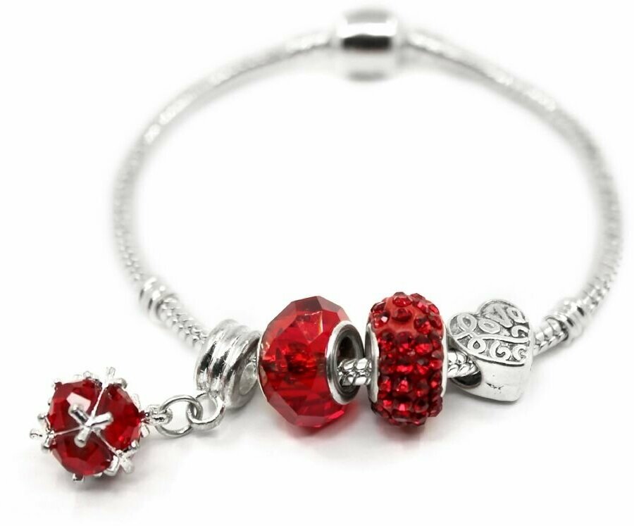 Браслет, стразы, муранское стекло, стекло