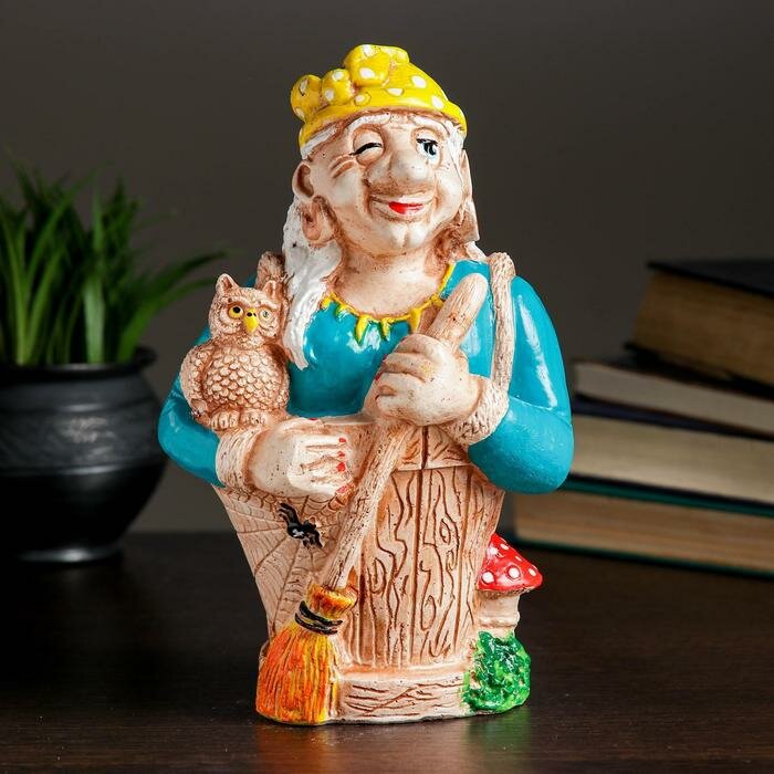 Копилка Баба Яга в ступе