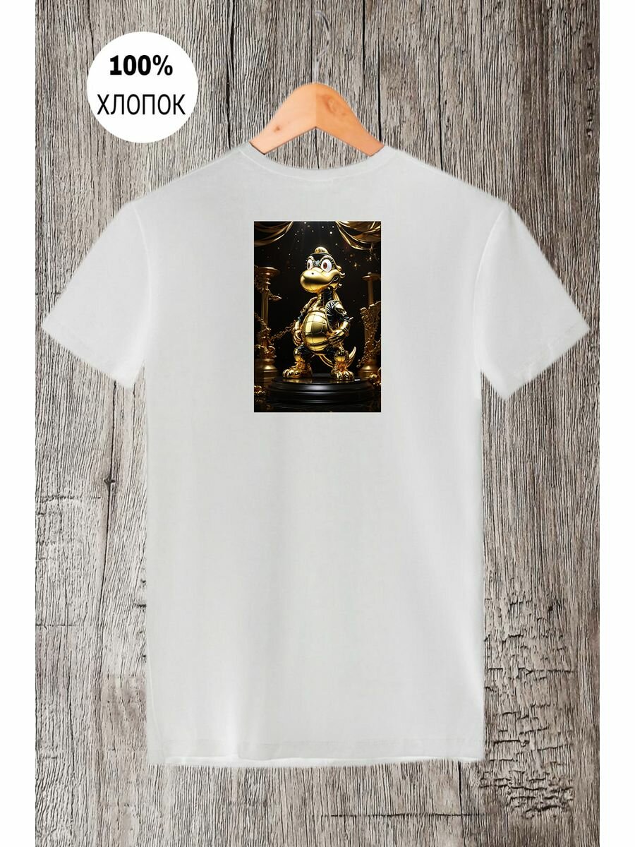 Футболка маленький дракон из золота