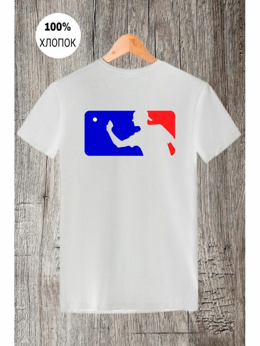 Футболка лого бирпонг чемпионат beer pong