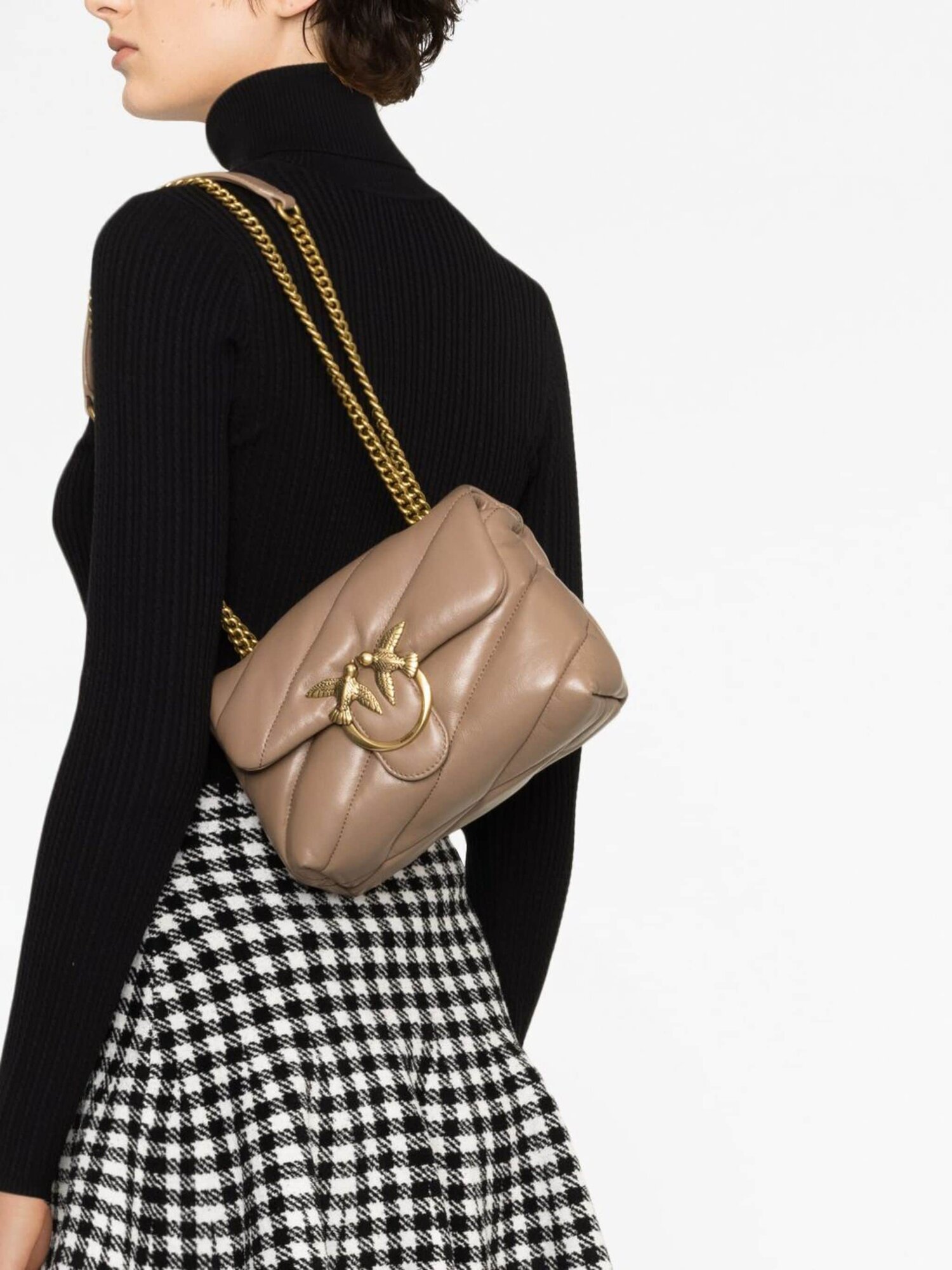 Сумка Pinko Love Puff, brown — фото 1