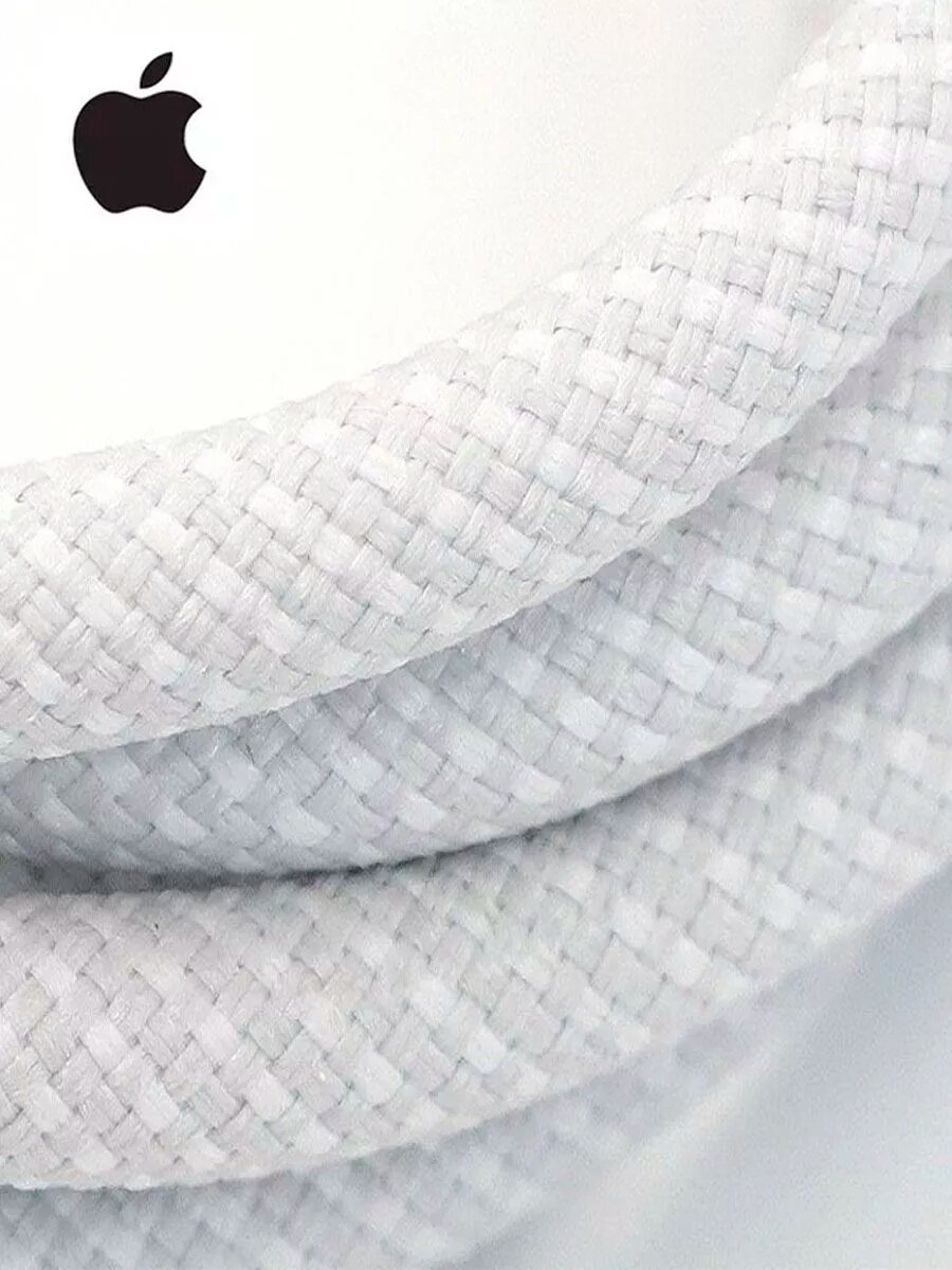 Кабель ArtiDIOstore Type-C, для iPhone 15/16/17/iPad/MacBook, белый текстурный, 1 м