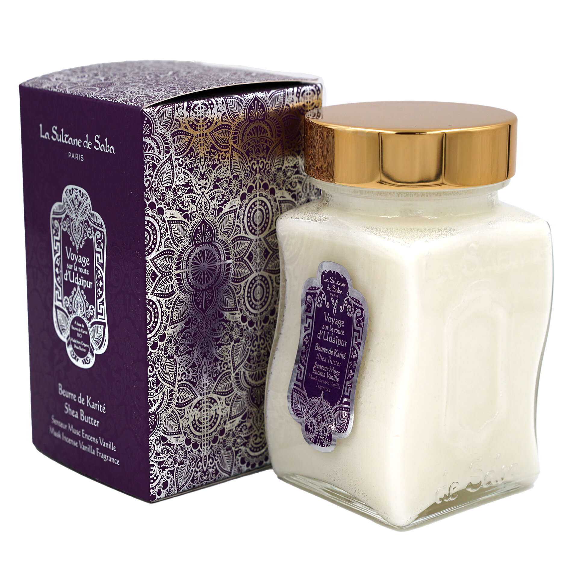 La Sultane de Saba Shea Butter Масло ореха карите Мускус ладан и ваниль Musk Incense Vanilla 300 мл