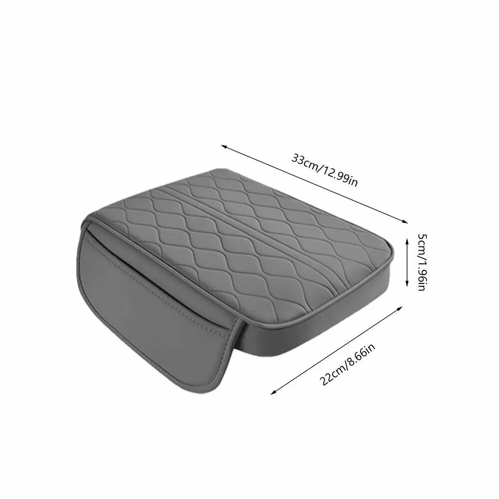 Кожаный коврик для автомобильного подлокотника, Uiversal Interior, автомобильные подлокотники, коврики для хранения, пылезащитный чехол для подушки, защита подлокотника с органайзером