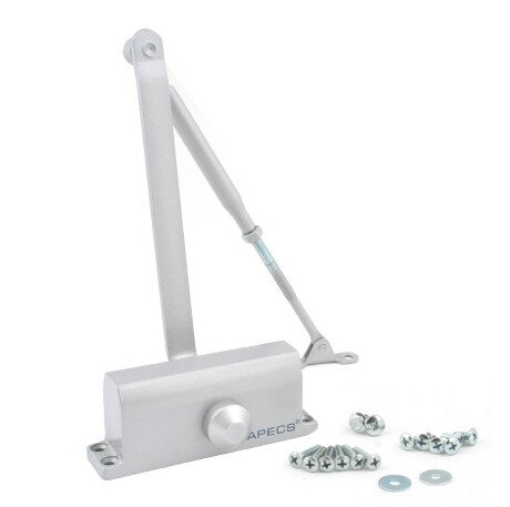 Доводчик дверной Apecs до 65 кг серебро DC-20.3/0950/065-A1-SL