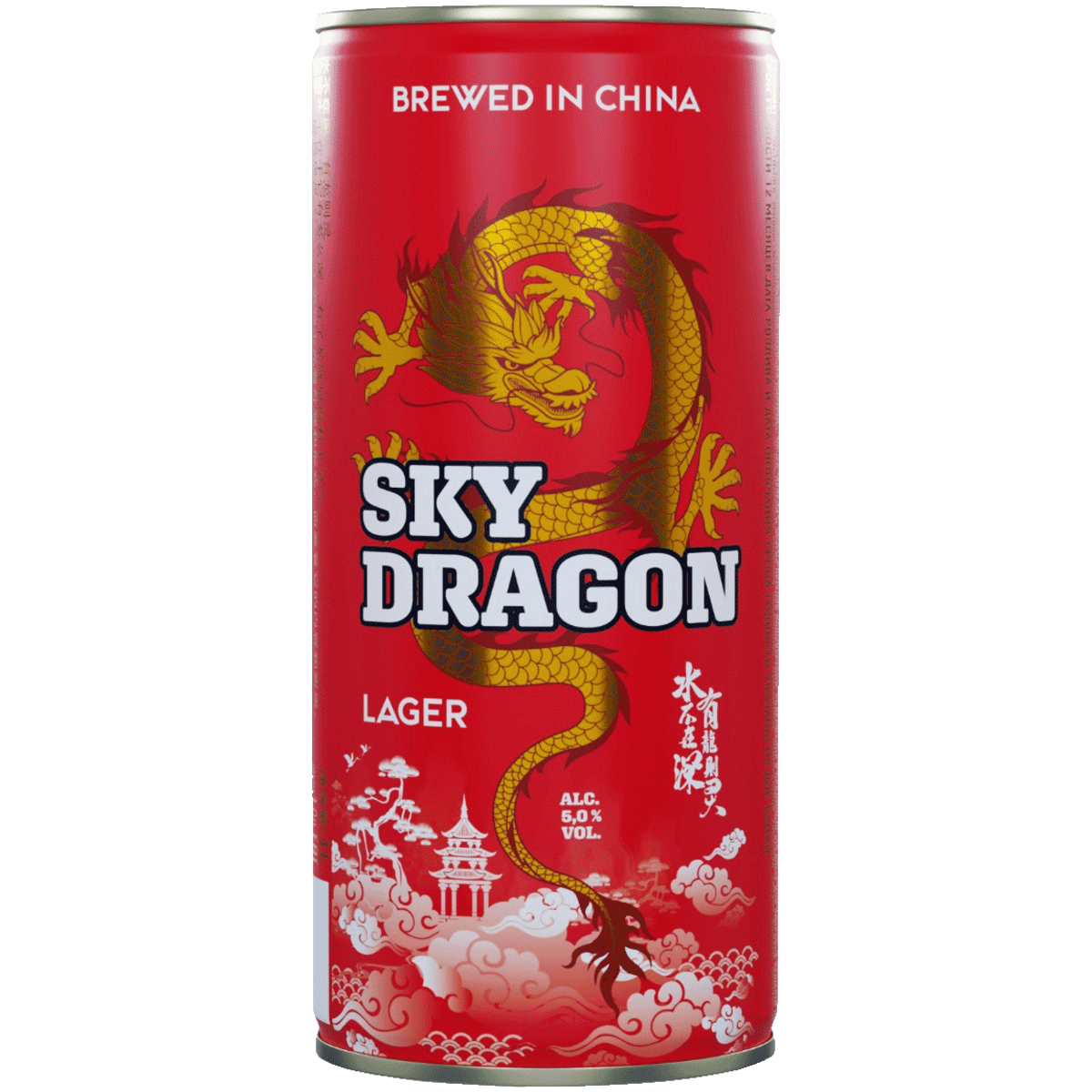 Пиво Sky Dragon Lager светлое 1 л ж/б