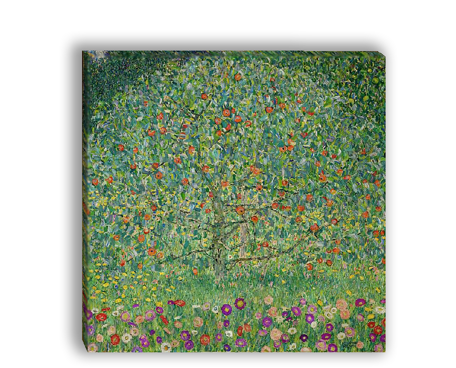 Картина для интерьера "Яблоня", художник Климт, Густав, печать на холсте (50х50 см / на подрамнике)