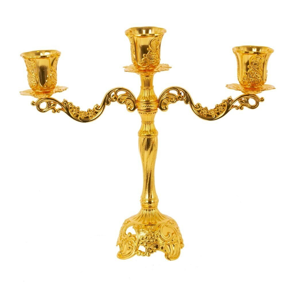 Подсвечник для 3-х свечей, L=24 W=7,5 H=22 см