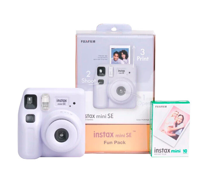 Фотоаппарат моментальной печати Fujifilm Instax MINI SE Fun Pack фиолетовый