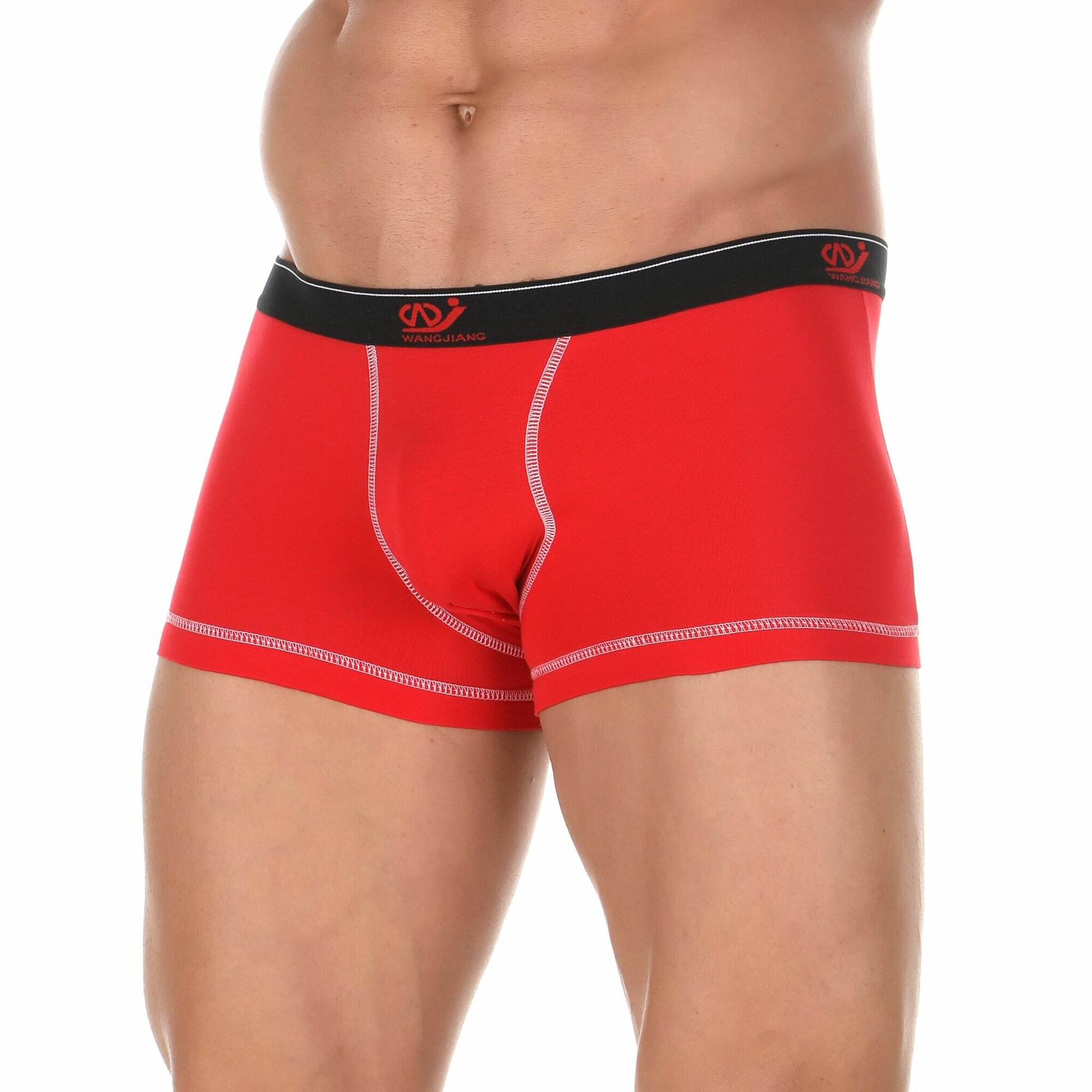 Трусы Wang Jiang Мужские трусы-боксеры с контрастной строчкой и темной резинкой