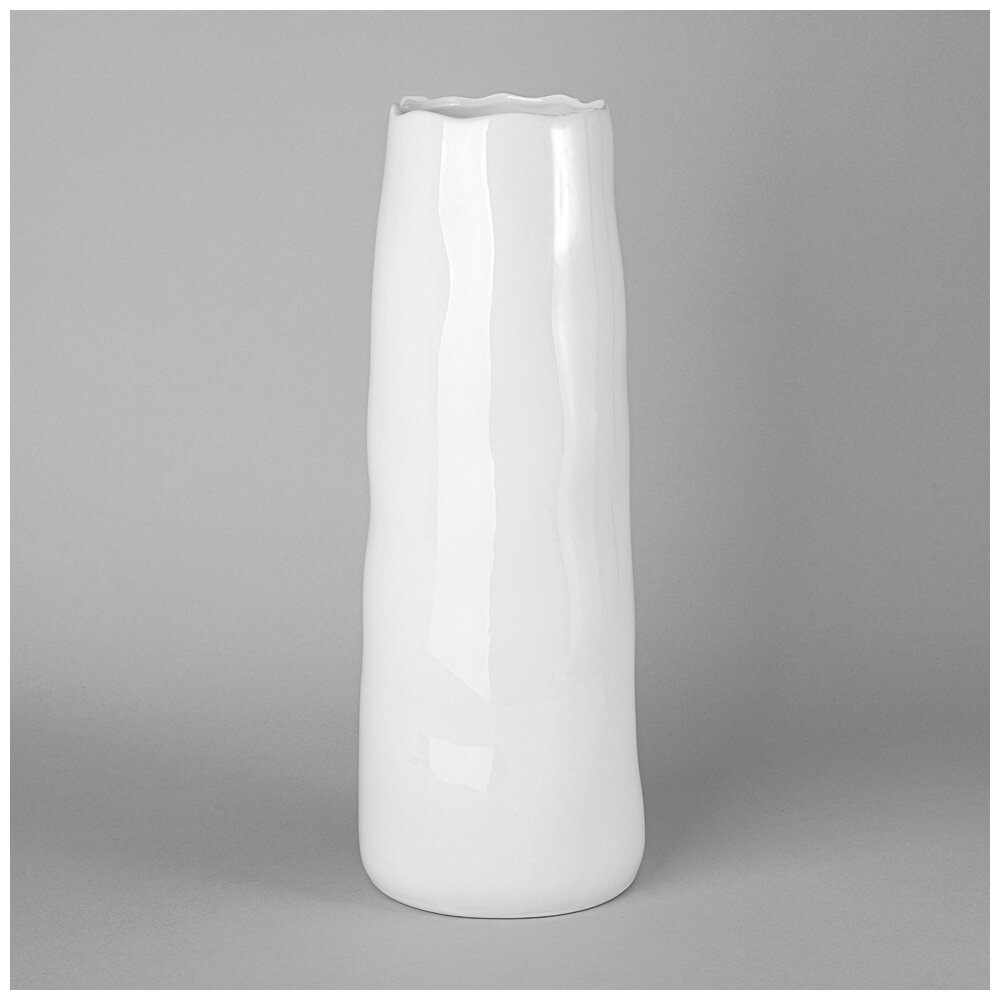 Ваза 13.6*13.9*37.5см цвет: белый KSG-374-145
