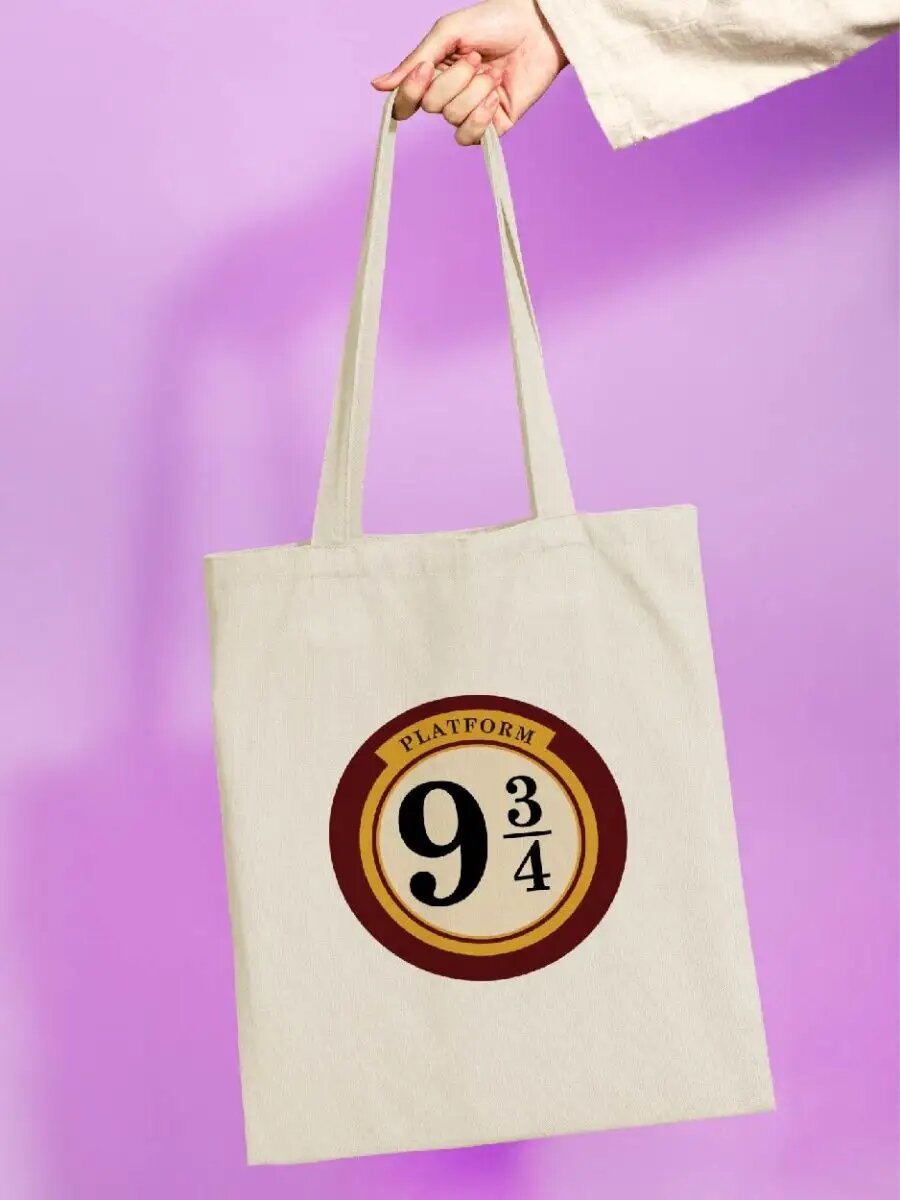 Сумка шоппер  с принтом Гарри Поттер