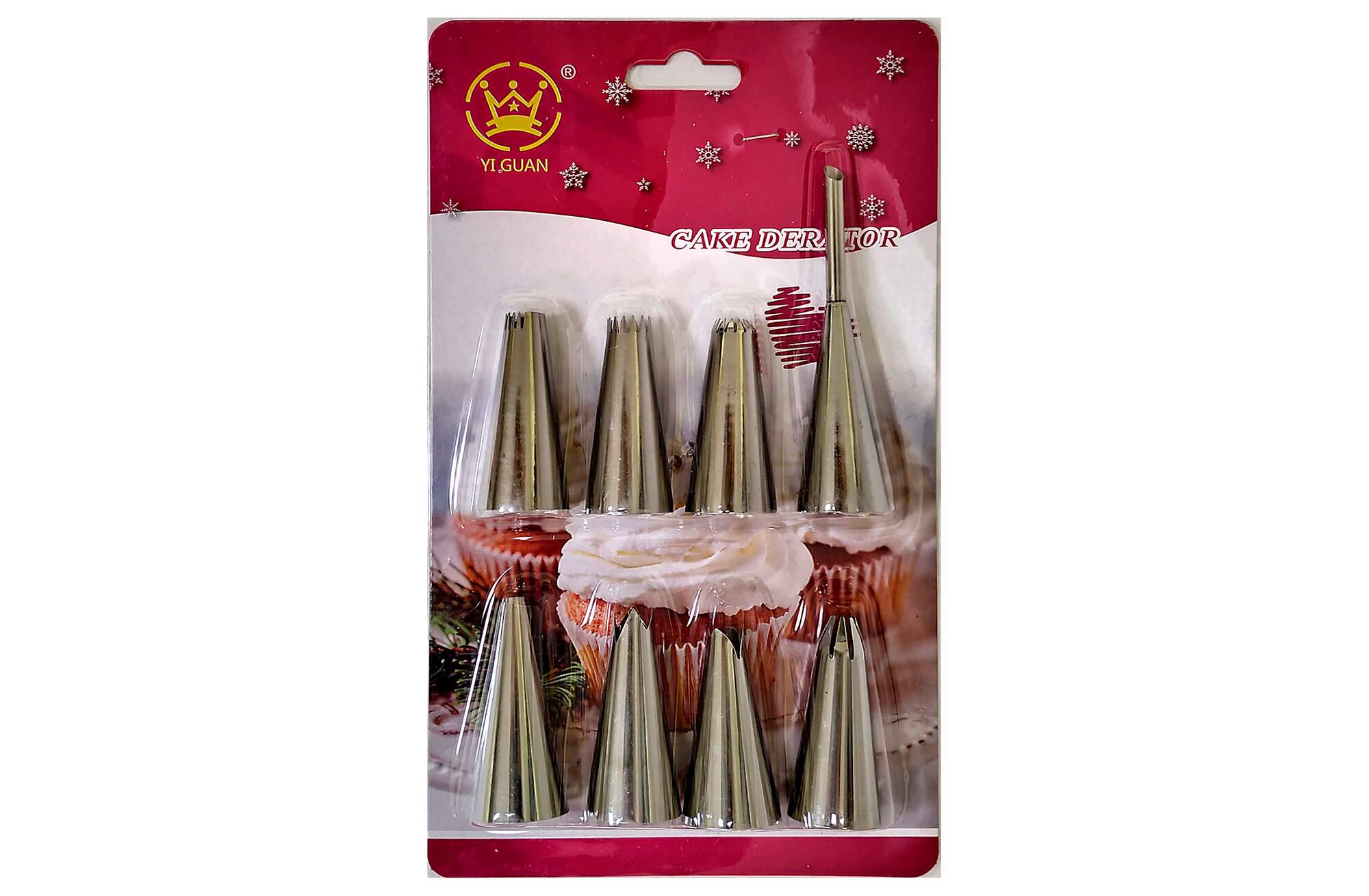 Набор WF Cake Decorator кондитерских насадок 8 штук, на блистере