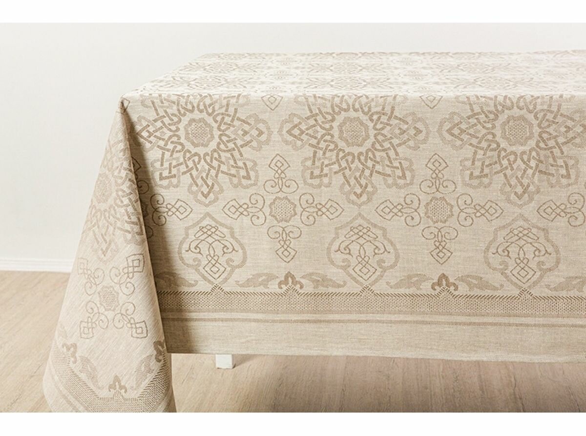 Скатерть Оршанский лен/хлопок, лен 57%, хлопок 43%, жаккард, 153 x 253 см