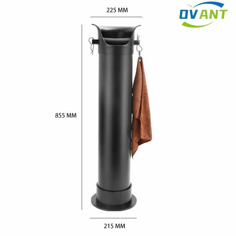 Нок-бокс J525, для кофе, напольный, черный, HDPE, силиконовый воротник, защита от брызг