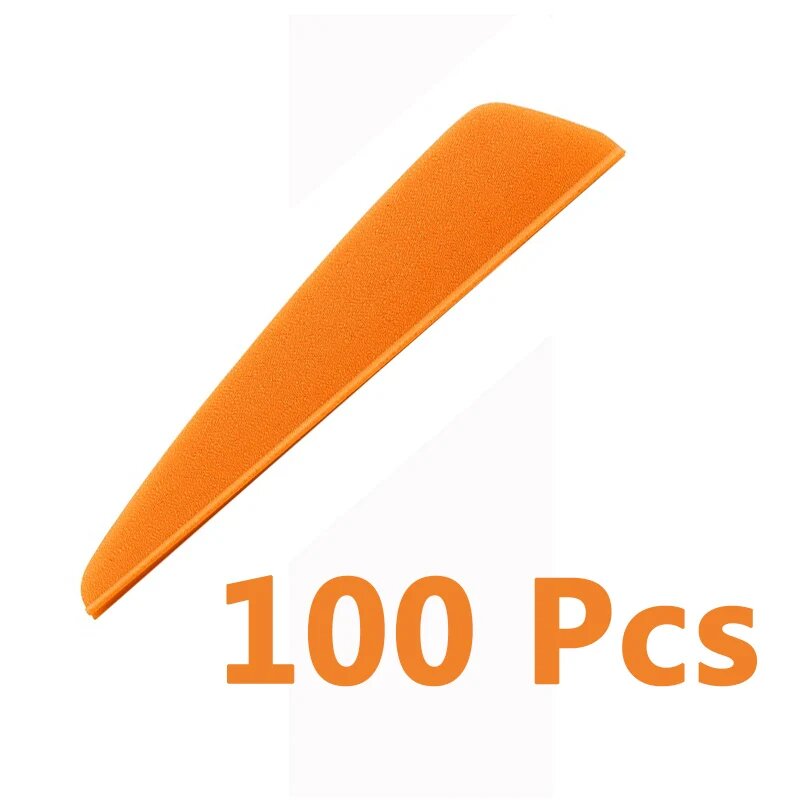 50/100 шт. 2 дюйма, перья из ТПУ, пластиковые перья для стрел, красные/оранжевые/черные болты для стрел, аксессуары для стрельбы из лука