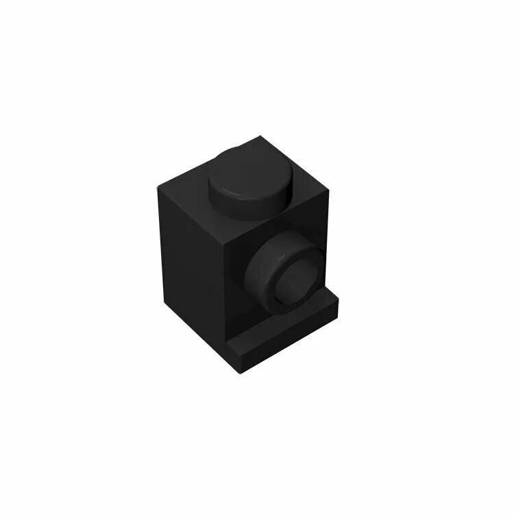 Черный угловой кирпич Lego 1x1 (080)