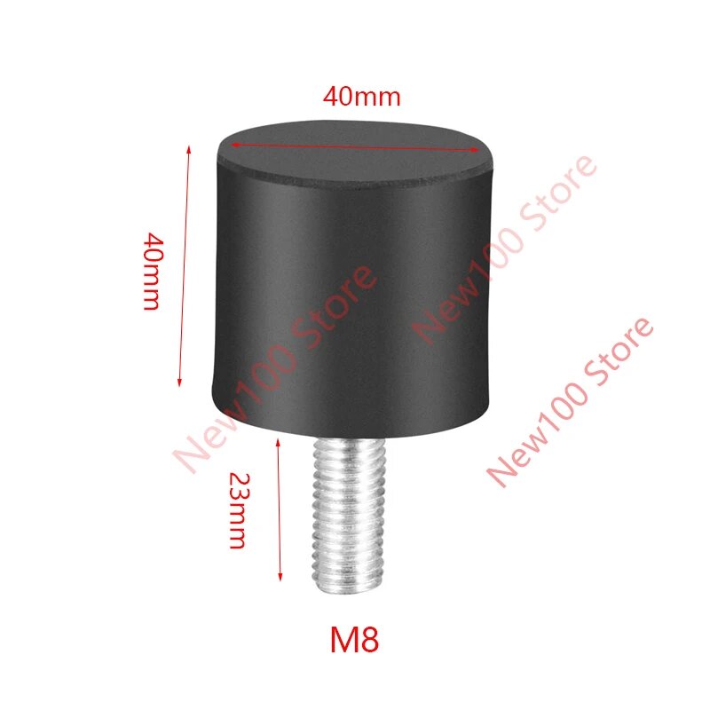 Резиновое крепление XMSJ VE Rubber Mount М8 M8 40x40mm