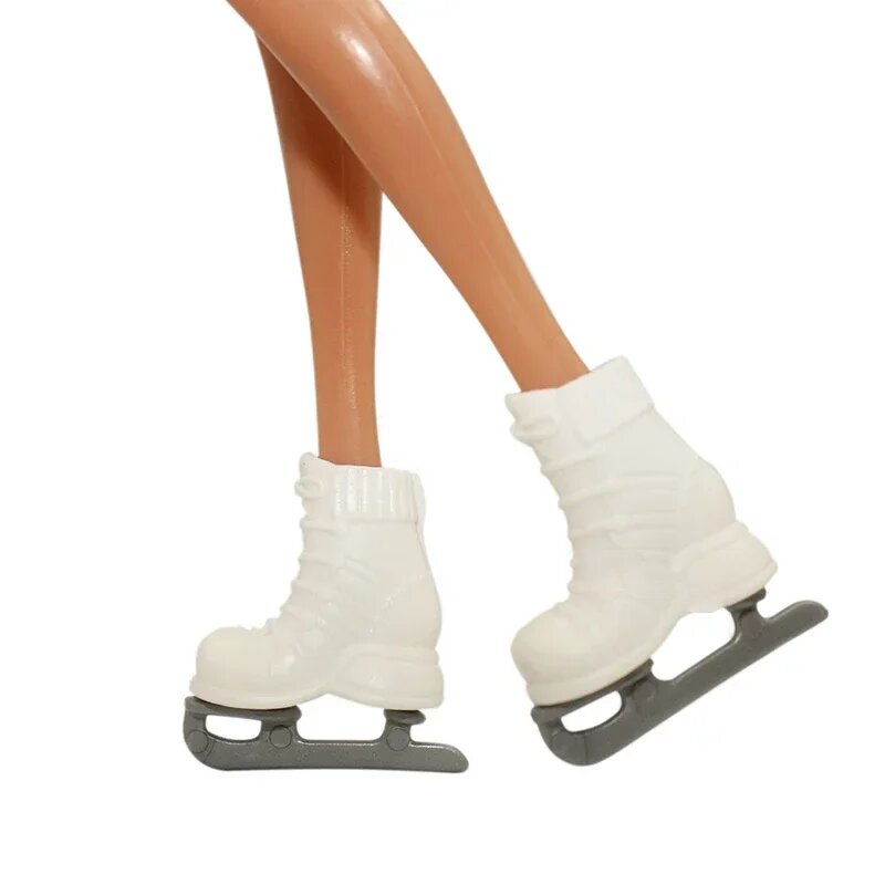 Разнообразные Модные ледяные коньки для фотографий, розовая Белая обувь для катания на роликах для кукол Барби, аксессуары 1/6, детские игрушки