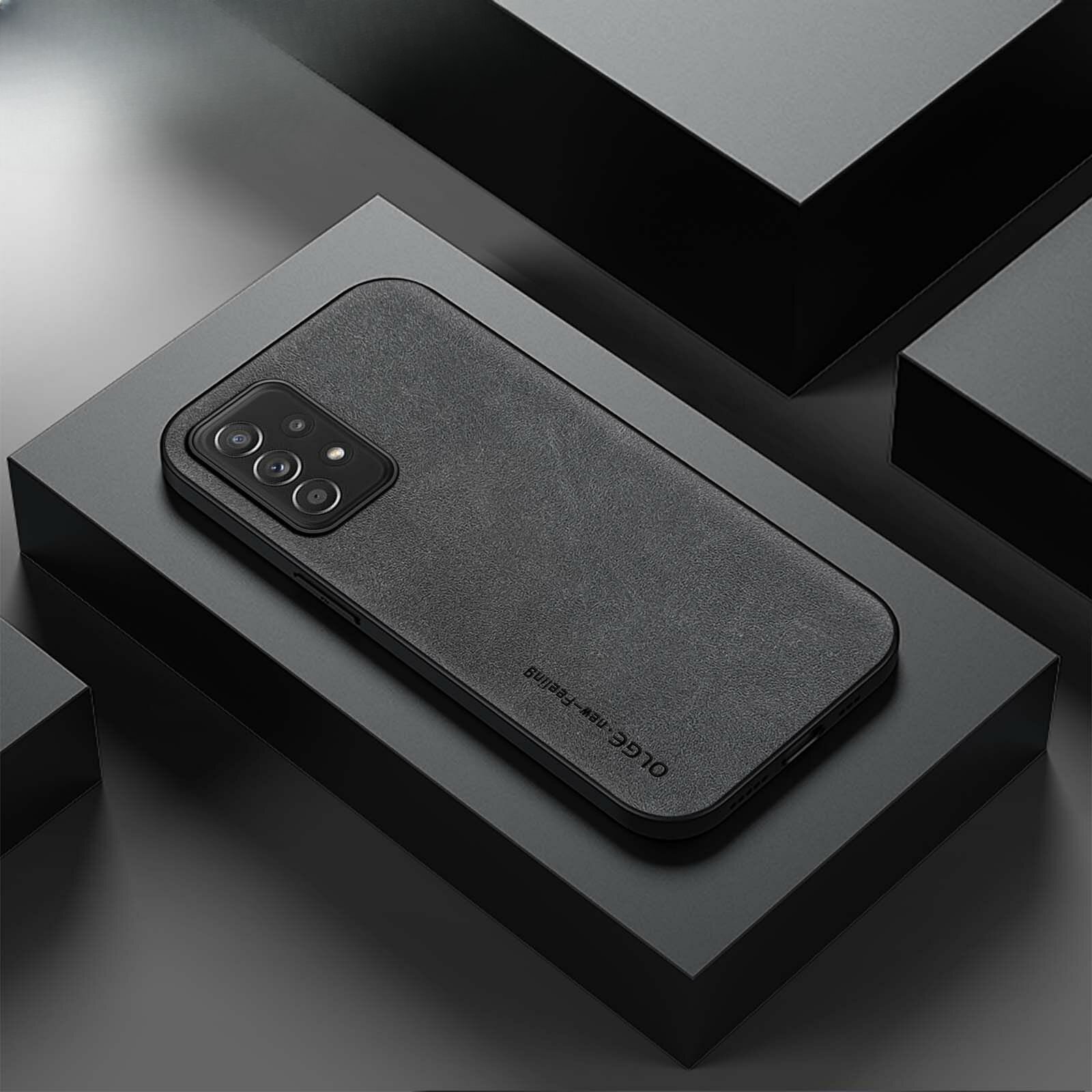 Роскошный кожаный чехол для смартфона Samsung Galaxy A32 4G(на Самсунг Галакси A32 4G) защитный чехол