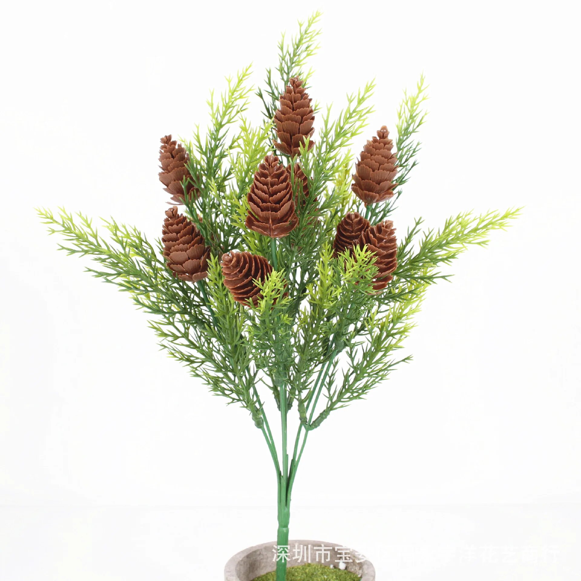 Искусственные сосновые ветви и листья, Рождественская туя, ветки, ветки, сосновые аксессуары, туха, листья, бутон сосны