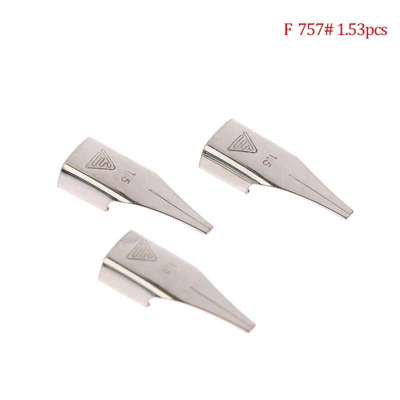 Наконечники для перьевых ручек Lamy/Wing Sung нержавеющая сталь 0,38 мм набор 5 шт 3pcs -F