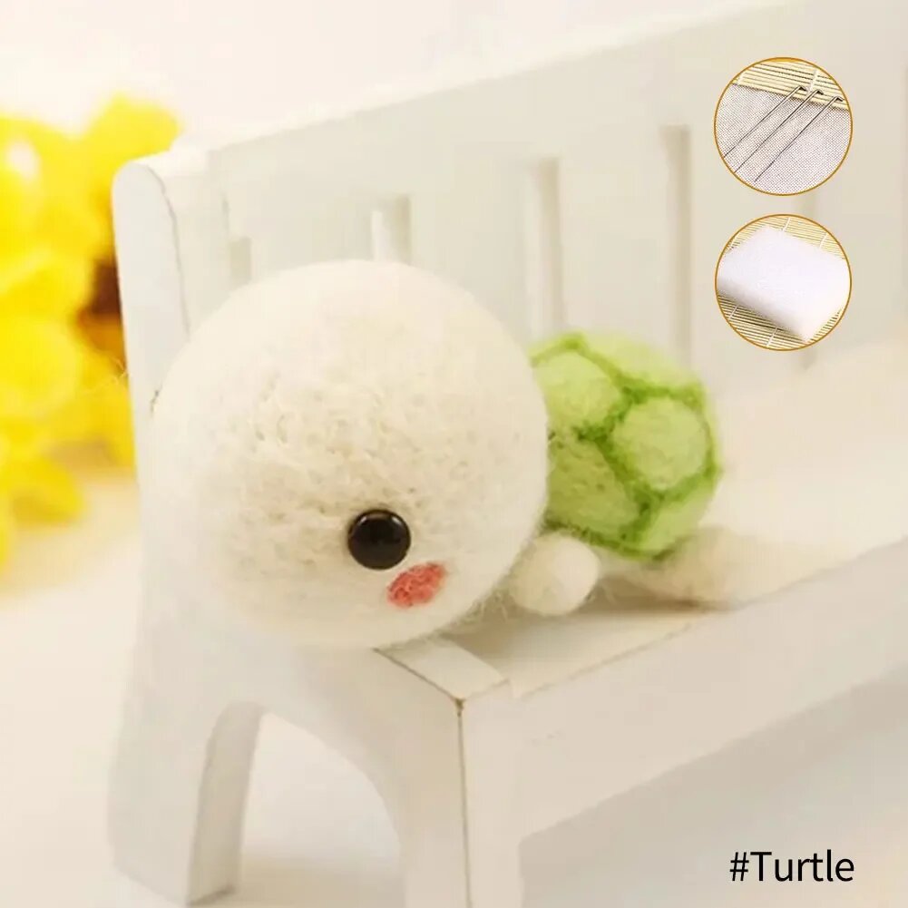 Набор для валяния шерсти Shiba Inu Белый, Turtle