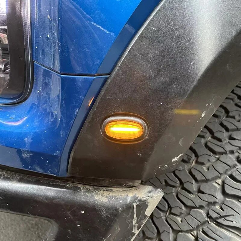 2 шт. дымчатое черное автомобильное крыло, угол раструба, боковой фонарь, светодиодный индикатор ширины для Ford F150 SVT Raptor 2017 2018 2019 2020