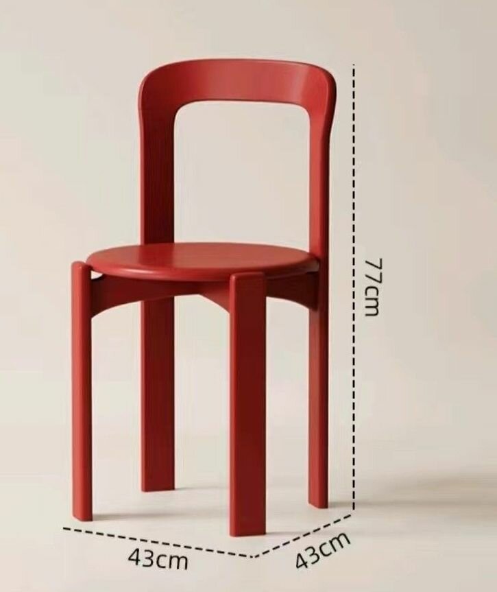 Современный минималистский обеденный стул из массива дерева, стул из массива дерева для домашней гостиной