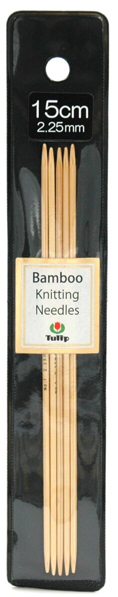 Спицы чулочные "Bamboo" 2,25мм/15см, Tulip, KND060225