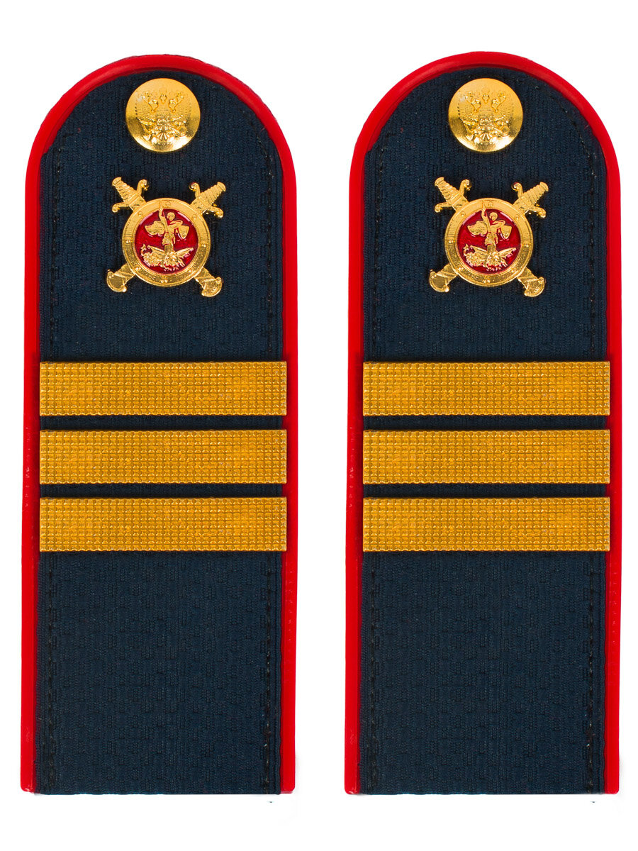 Погоны Полиции темно-синие пластик Звание Сержант 752057