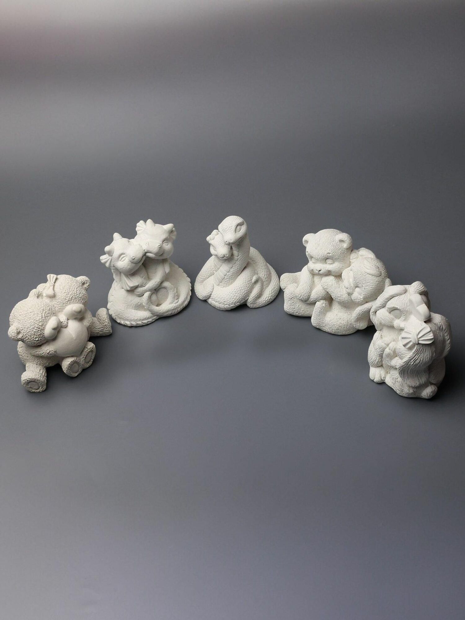 Гипсовые фигурки-игрушки для росписи влюбленные парочки для детей и взрослых