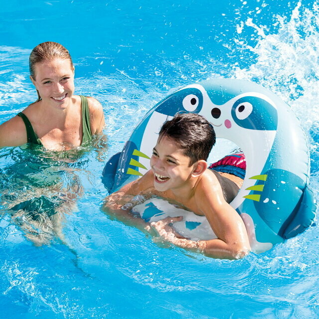 Надувной круг для купания Ленивец 91*76 см, INTEX, 59266-2