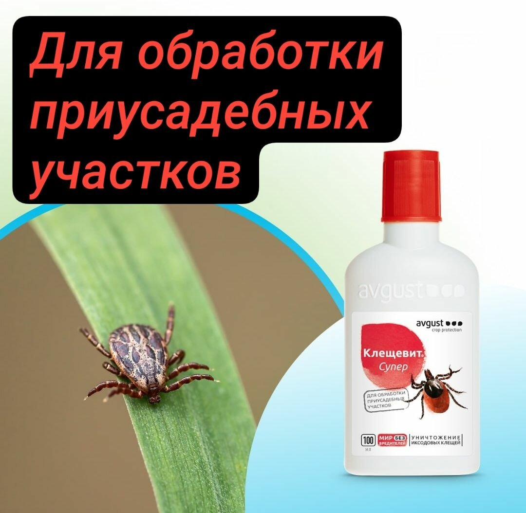 Спрей от клещей Клещевит Супер 100 мл Avgust