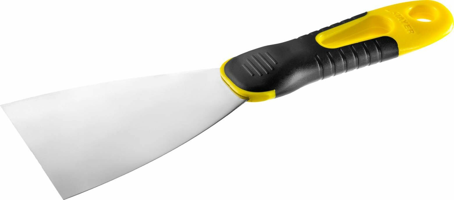 STAYER 80 мм, нержавеющее полотно, двухкомпонентная рукоятка, шпатель