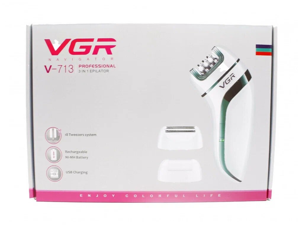 Электроэпилятор VRG V-713/ эпилятор женский